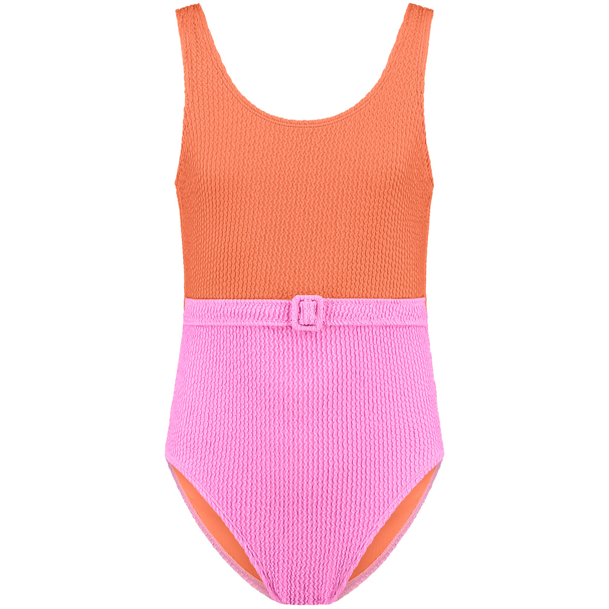 Melon & Pink color block swimsuit – Beachlife